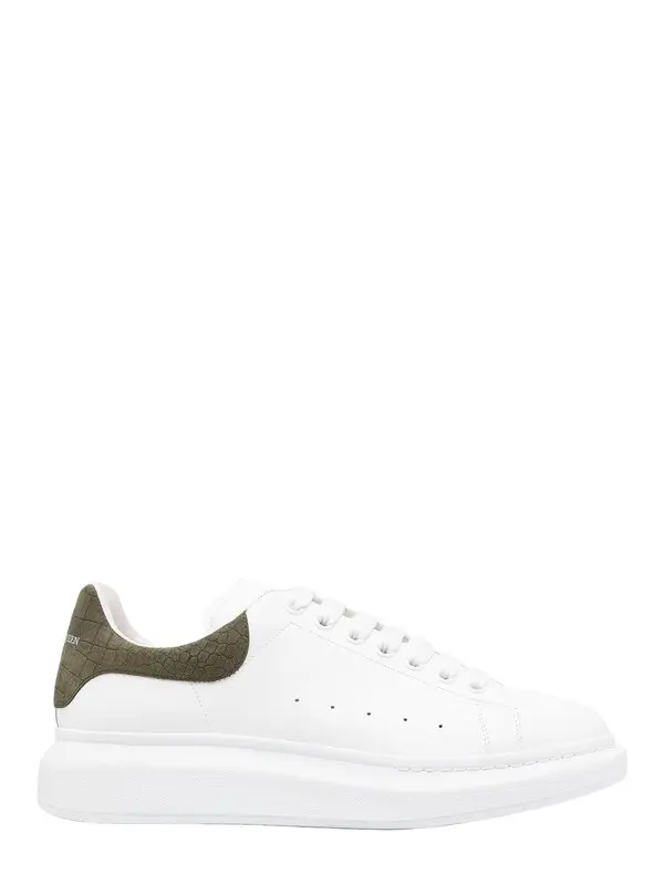 Alexander McQueen Oversized Leather Sneakers - White