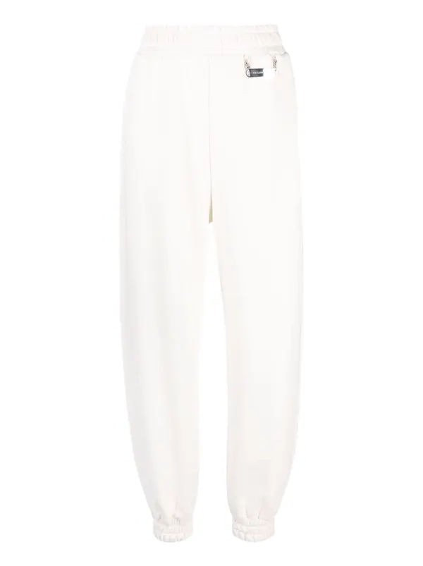 Philipp Plein Signature Logo-embroidered Joggers - White