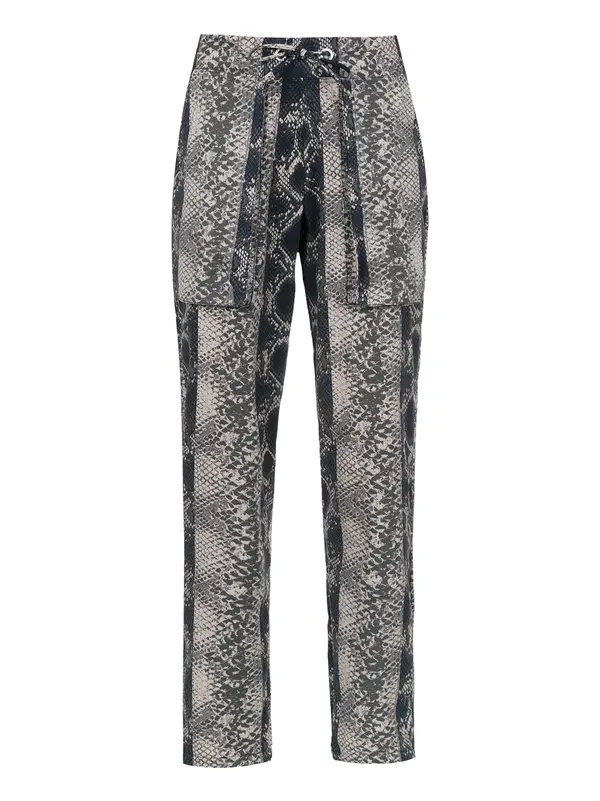 AMIR SLAMA Printed Trousers - Black