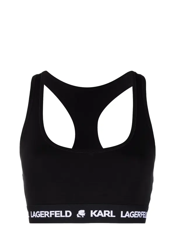 Karl Lagerfeld Logo-underband Bra - Black