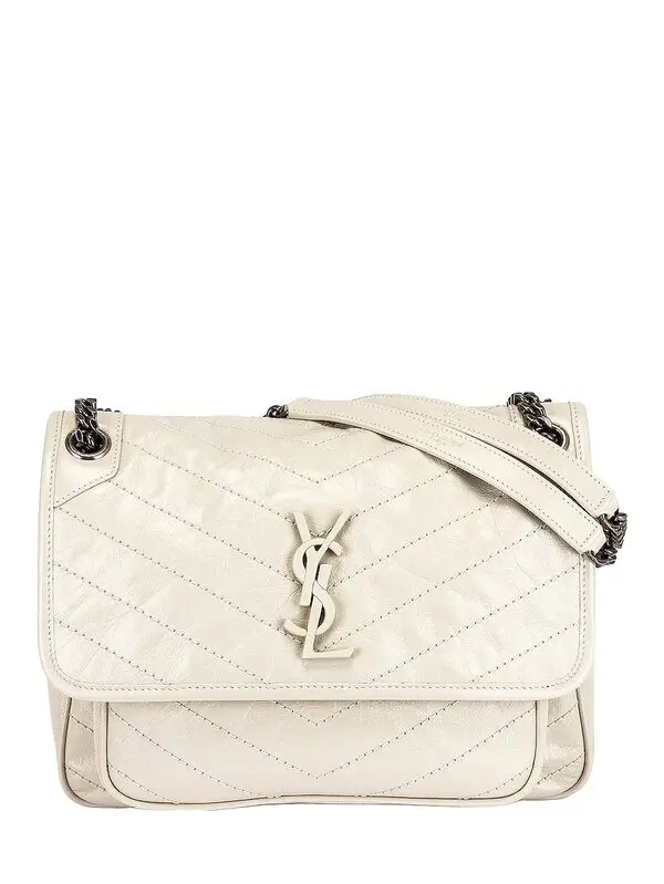Saint Laurent Medium Niki Chain Bag - Blanc Vintage