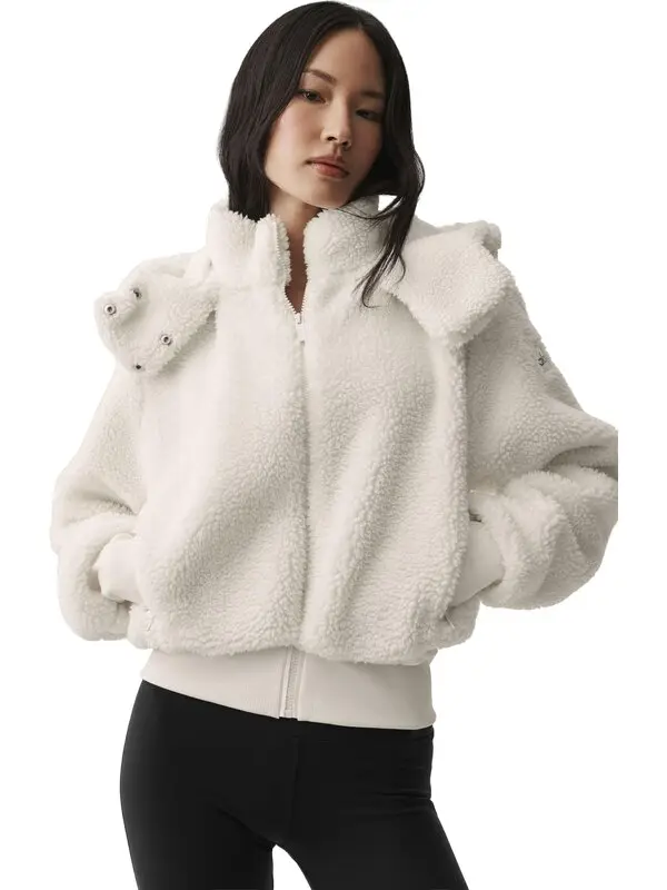 Alo Yoga Foxy Sherpa Jacket - Ivory