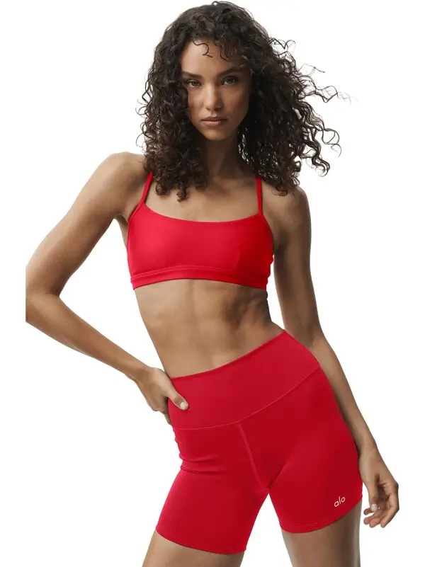 Alo Yoga Airlift Intrigue Bra - Bright Red