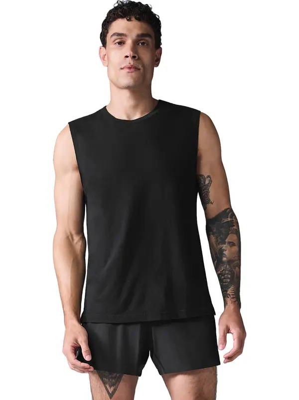 Alo Yoga Triumph Muscle Tank Top - Black