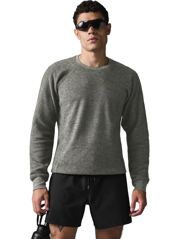 Alo Yoga Triumph Crew Neck Sweatshirt - Grey Triblend