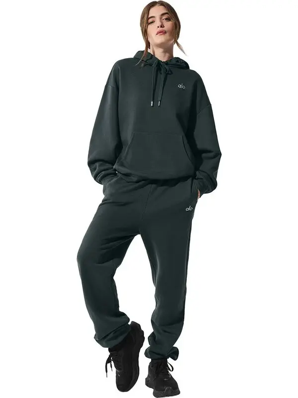 Alo Yoga Accolade Hoodie - Charcoal Green