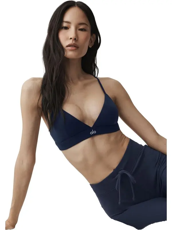 Alo Yoga Splendor Bra - Navy/white