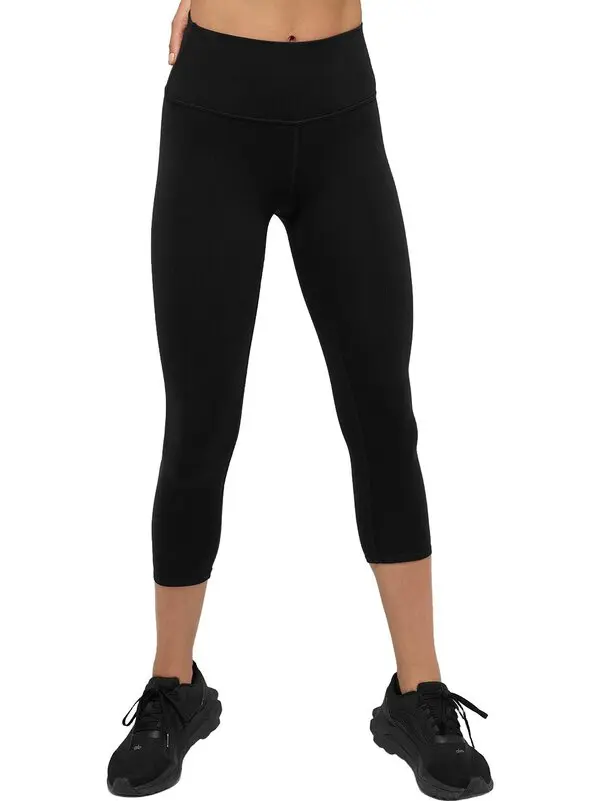 Alo Yoga High-waist Airbrush Capri Pants - Black