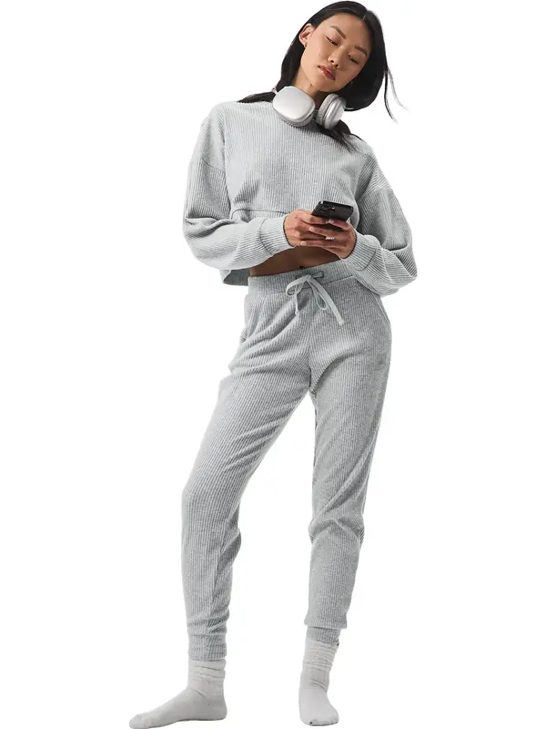 Alo Yoga Muse Sweatpant - Athletic Heather Grey
