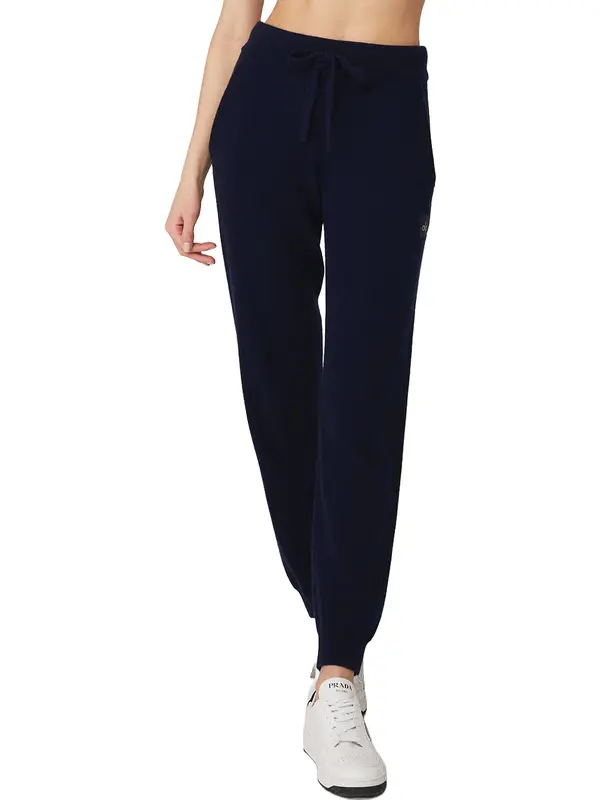 Alo Yoga High-waist Cashmere Jet Set Track Pants - Navy