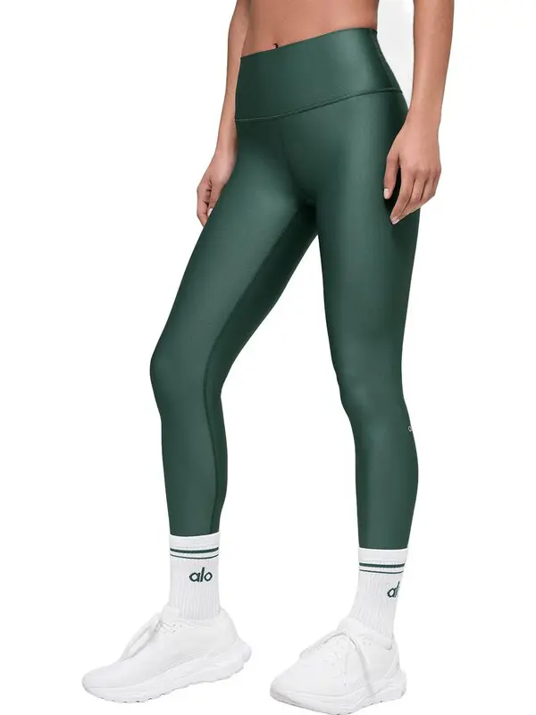 Alo Yoga Red Hot High-waist Airlift Legging - Clover Green