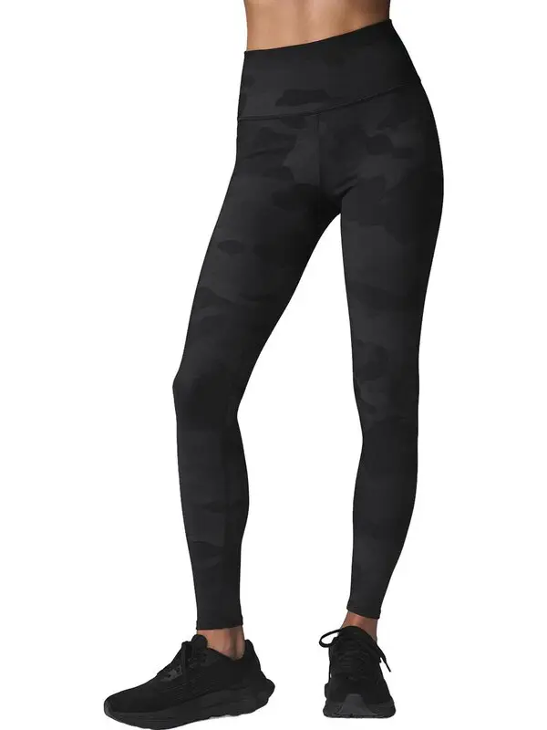 Alo Yoga High-waist Camo Vapor Legging - Black Camouflage
