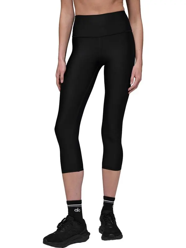 Alo Yoga High-waist Airlift Capri Pants - Black