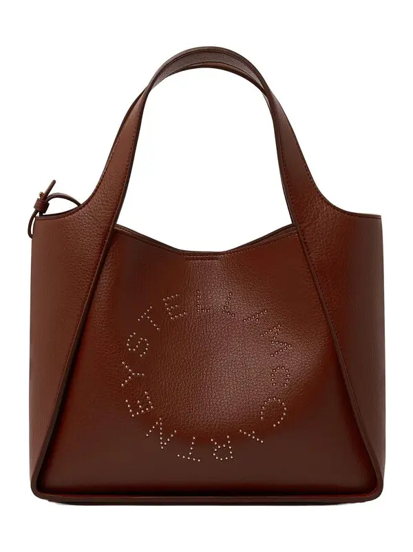 Stella McCartney Logo Crossbody Tote Bag - Auburn
