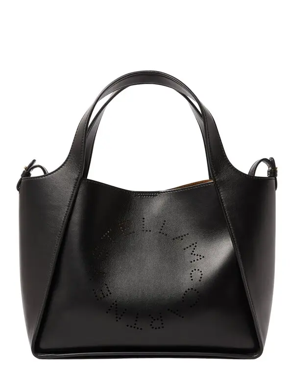 Stella McCartney Logo Crossbody Tote Bag - Black