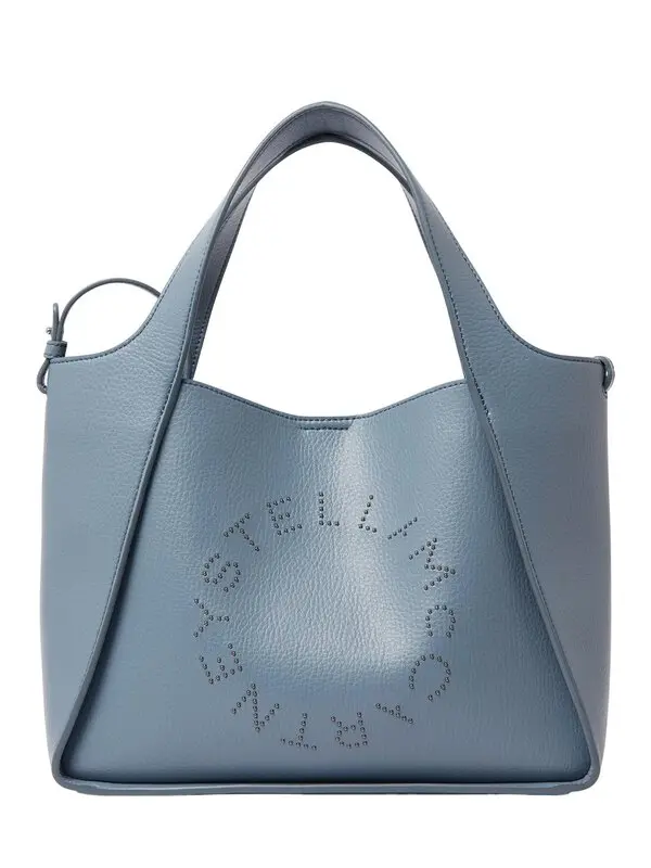Stella McCartney Logo Crossbody Tote Bag - Blue