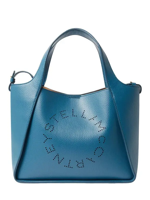Stella McCartney Logo Crossbody Tote Bag - Teal