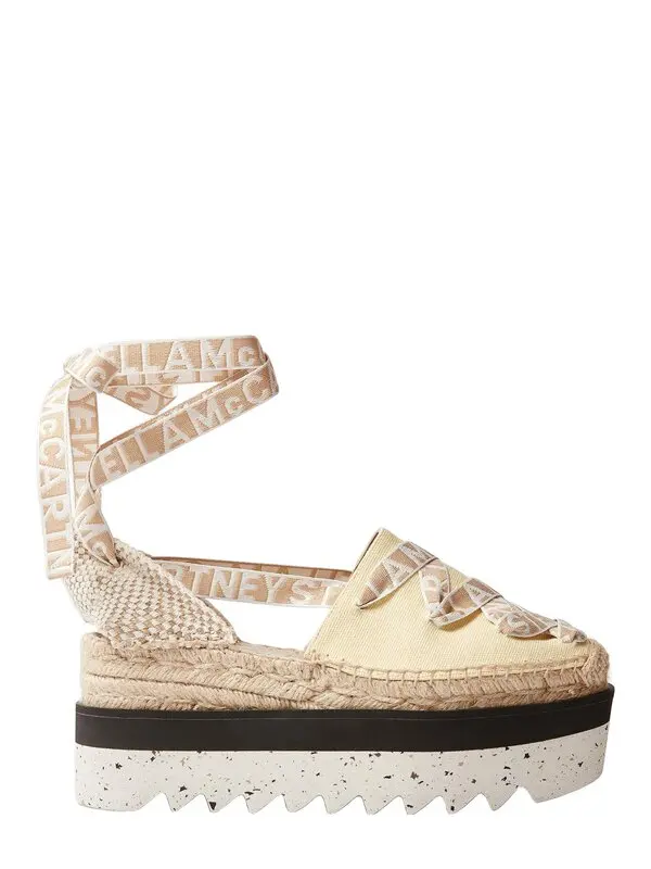 Stella McCartney Gaia Platform Espadrilles - Banana