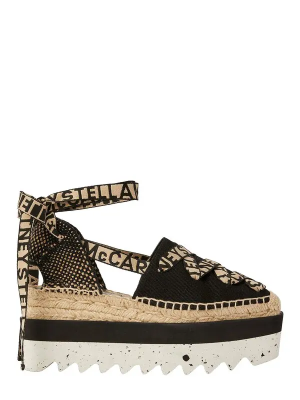 Stella McCartney Gaia Platform Espadrilles - Black