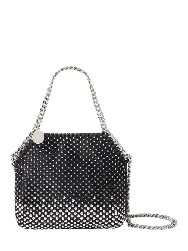 Stella McCartney Falabella Nano Crystal Tote - Black/silver