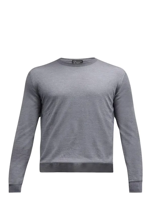 Charvet Solid Crewneck Sweater - Charcoal
