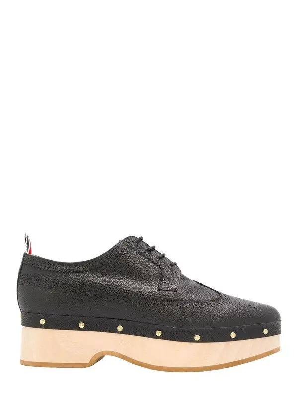Thom Browne Pebbled Brogue Clogs - Black