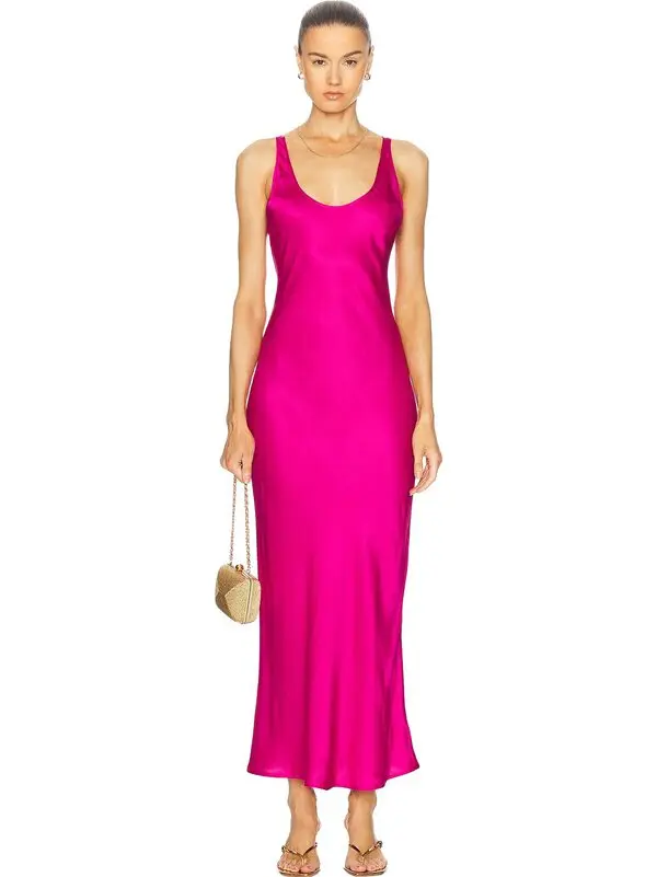 L'Agence Akiya Tank Dress - Light Ruby