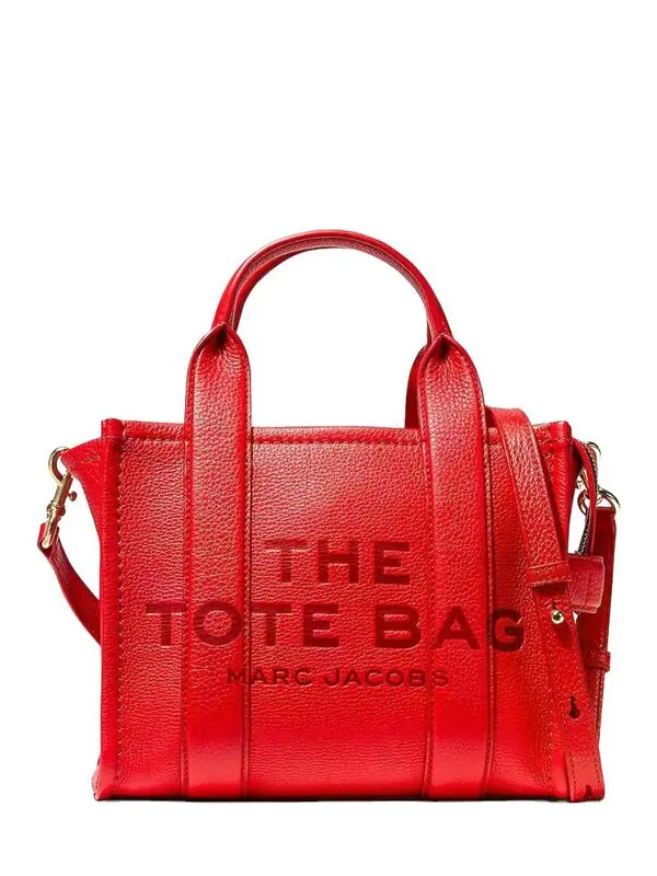 Marc Jacobs Leather Small Tote Bag - Red