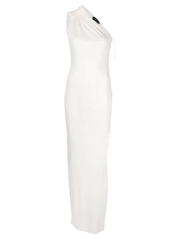 TOM FORD One-shoulder Floor-length Gown - White