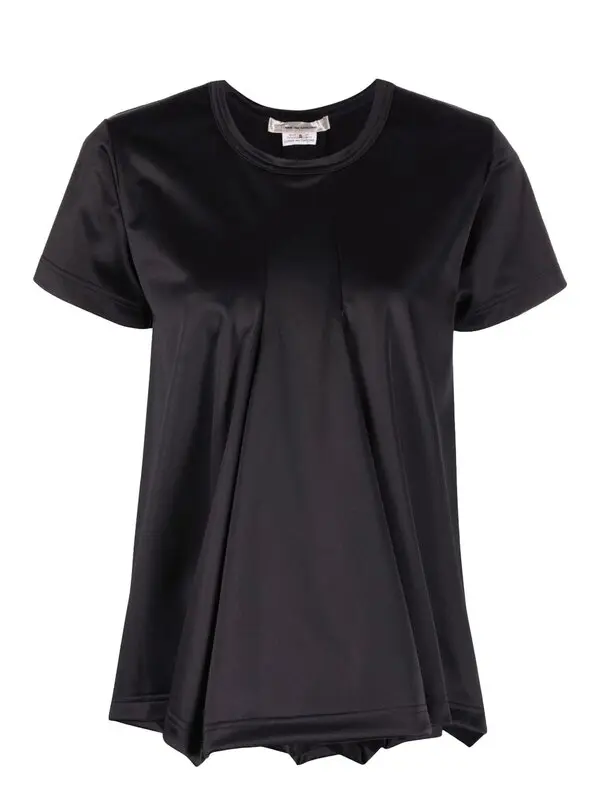 Comme Des Garçons Draped Detail T-shirt - Black