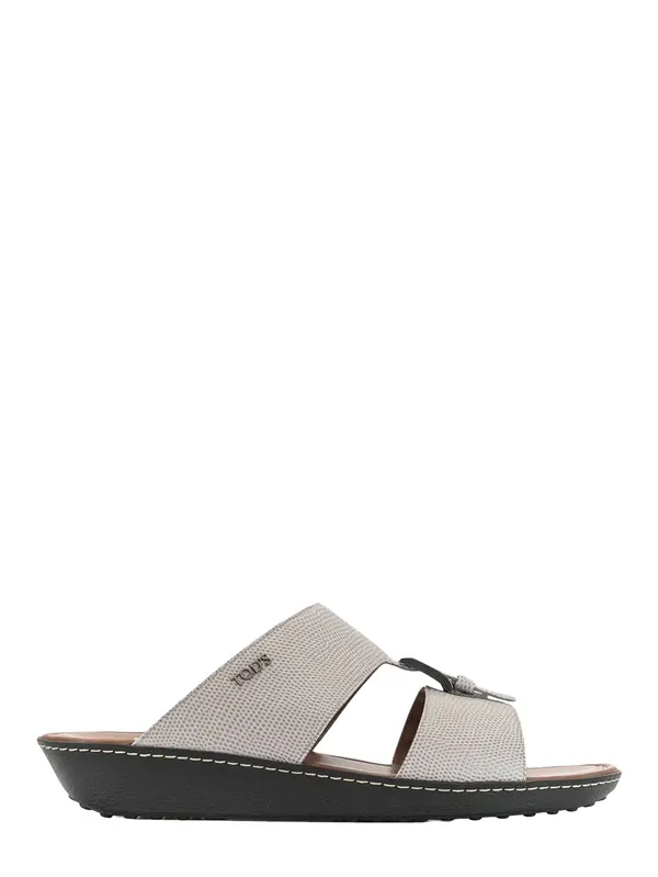 TOD'S Buckled Cut-out Sandals - Grey
