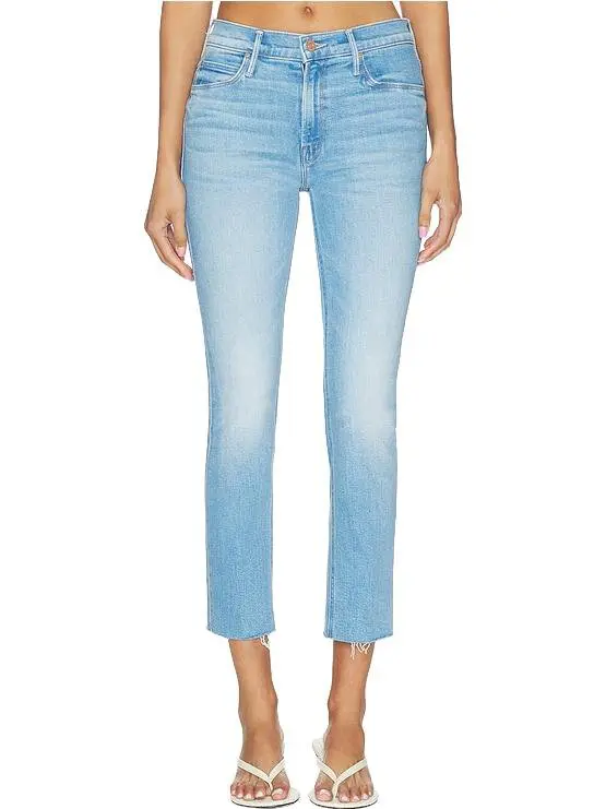 MOTHER The Mid Rise Dazzler Crop Fray Jeans - Satisfy Your Cravings