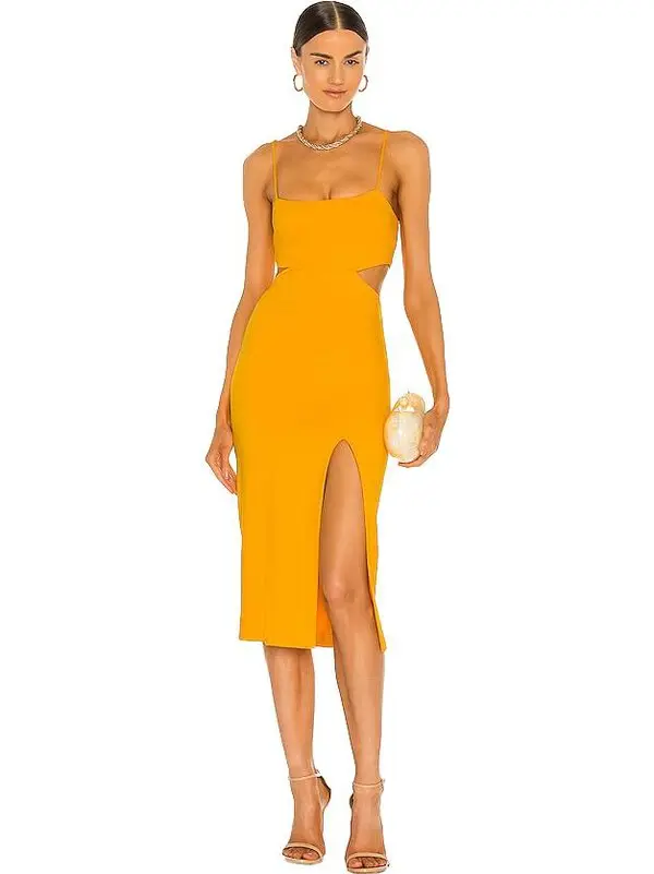 H:OURS Haydon Dress - Canary Yellow