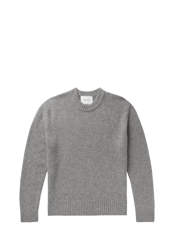 FRAME Cashmere Crewneck Sweater - Gray