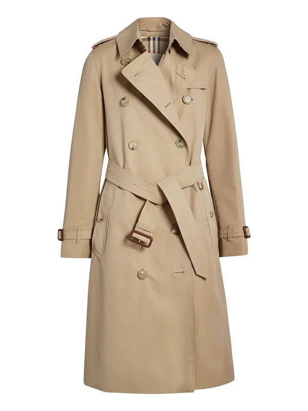 Burberry Kensington Heritage Long Trench Coat - Brown