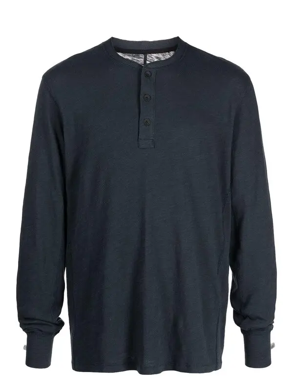 Rag & Bone Round-neck Long-sleeve Top - Blue
