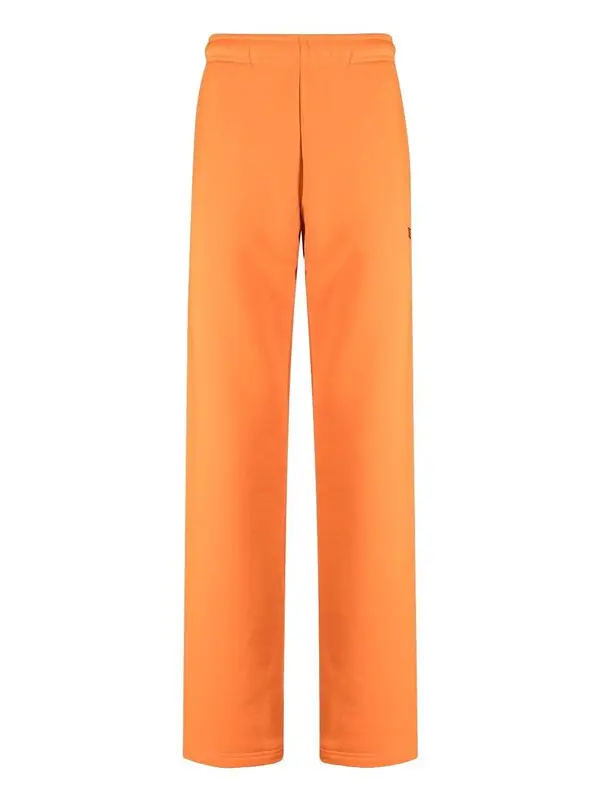 MISBHV Embroidered-logo Straight-leg Joggers - Orange