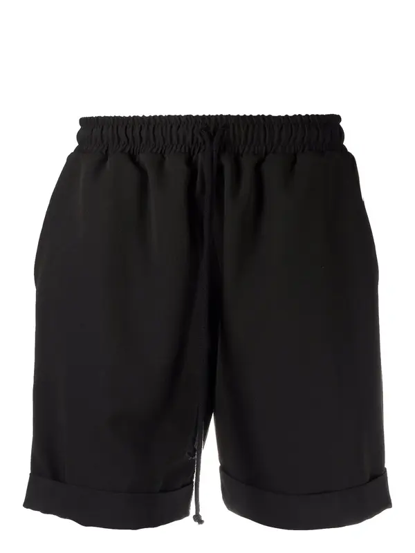 Alchemy Fashions Piped Trim Running Shorts - Black