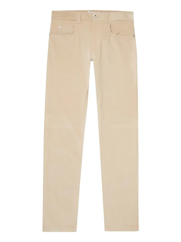 Loro Piana Slim-fit Corduroy Trousers - Neutrals