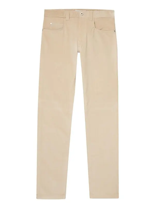 Loro Piana Slim-fit Corduroy Trousers - Neutrals