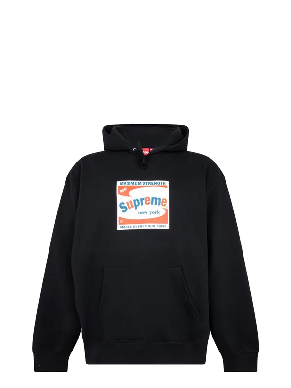 Supreme Shine Logo-print Hoodie - Black