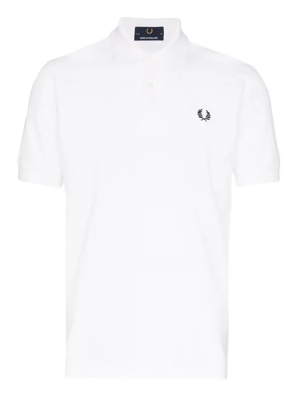 Fred Perry Logo-embroidered Polo Shirt - White