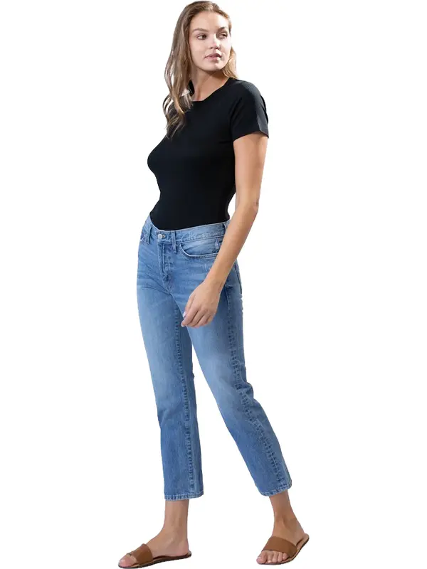 SIWY Jane B. Straight Leg Jeans - Natural