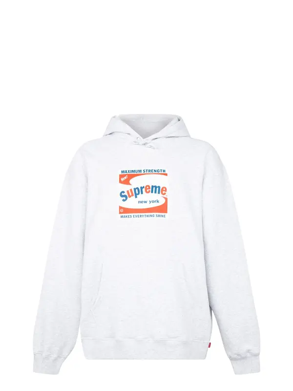 Supreme Shine Logo Hoodie - Grey