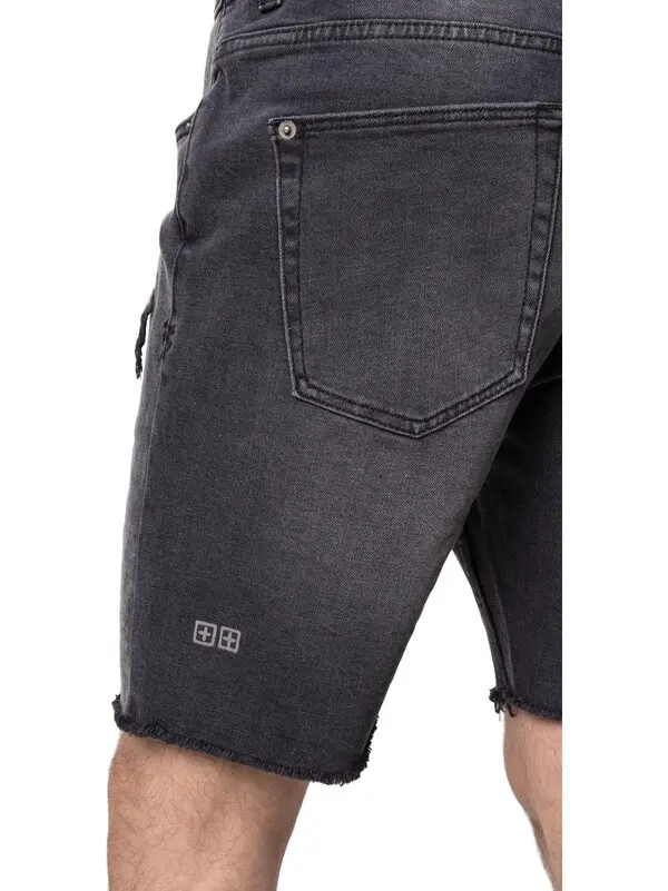 Ksubi Mid-rise Denim Shorts - Black