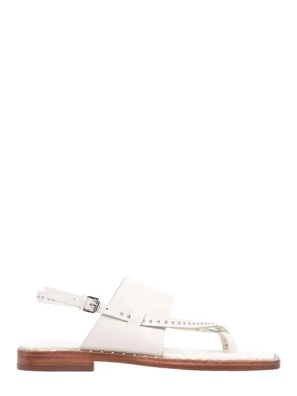 Ash Medina Leather Sandals - White
