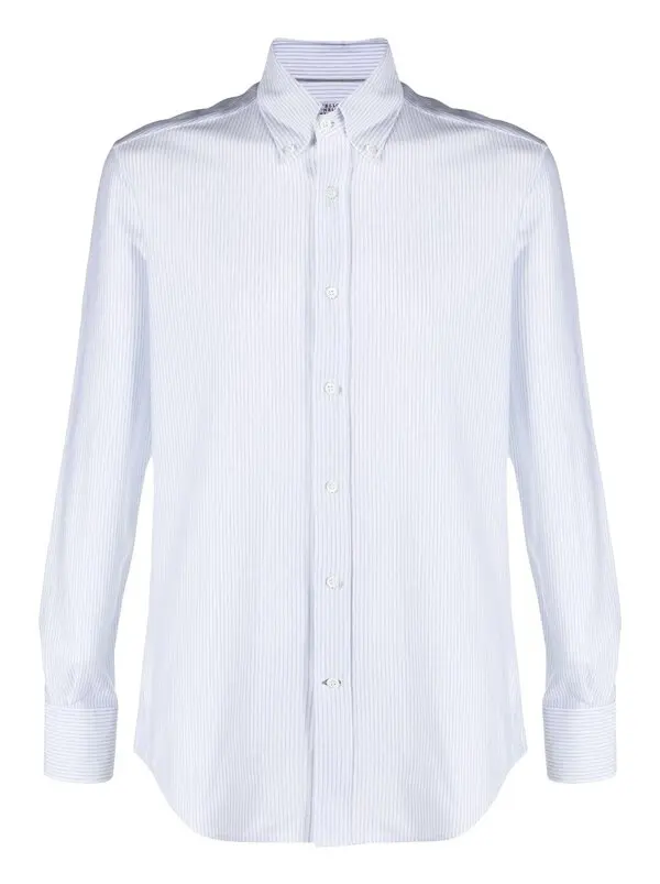 Brunello Cucinelli Pinstripe Button-up Shirt - White