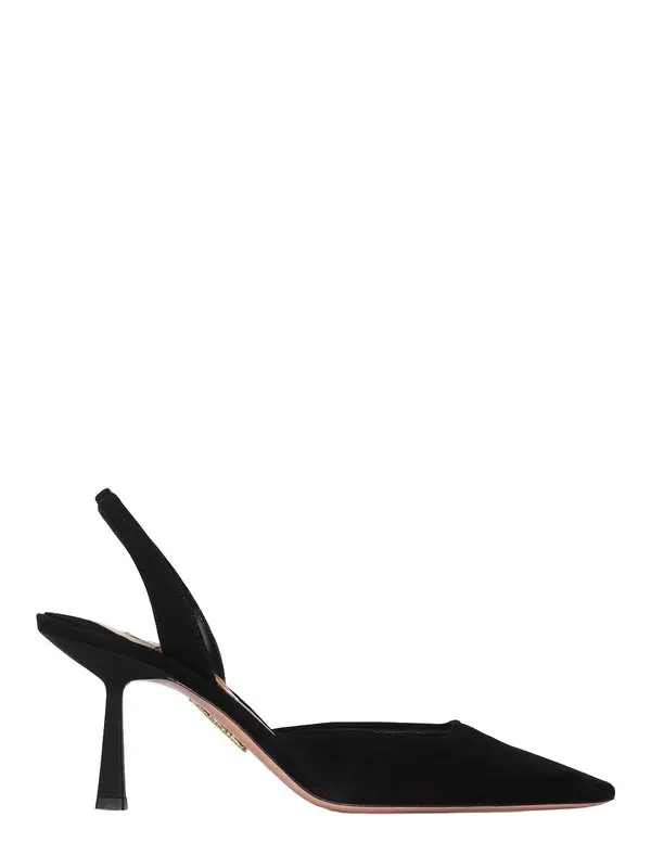 AQUAZZURA Maia 75mm Slingback Pumps - Black