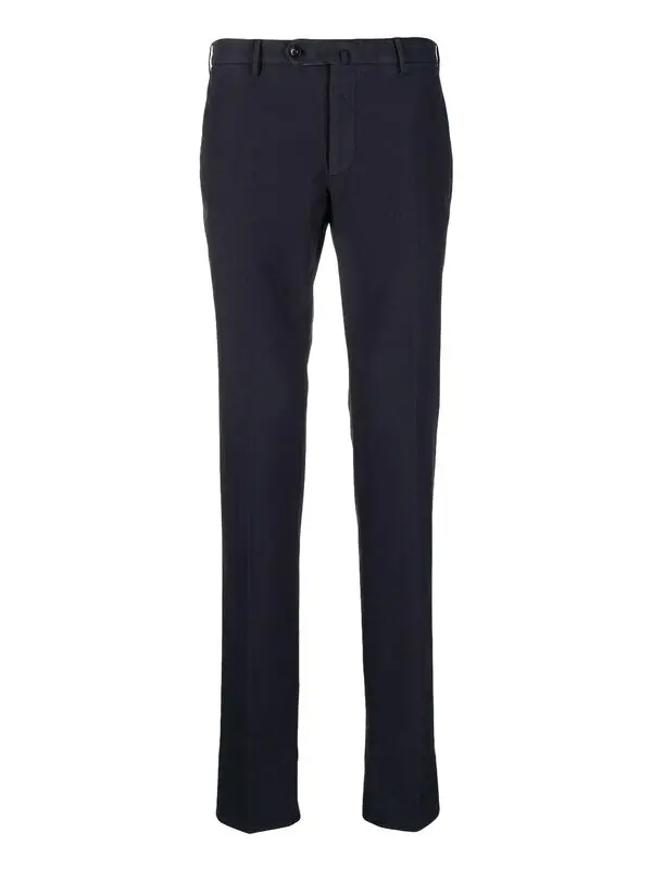 Incotex Straight-leg Cotton Trousers - Blue