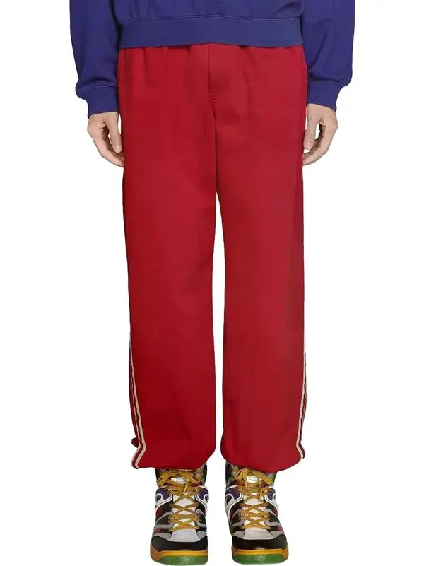 Gucci Side-stripe Track Pants - Red